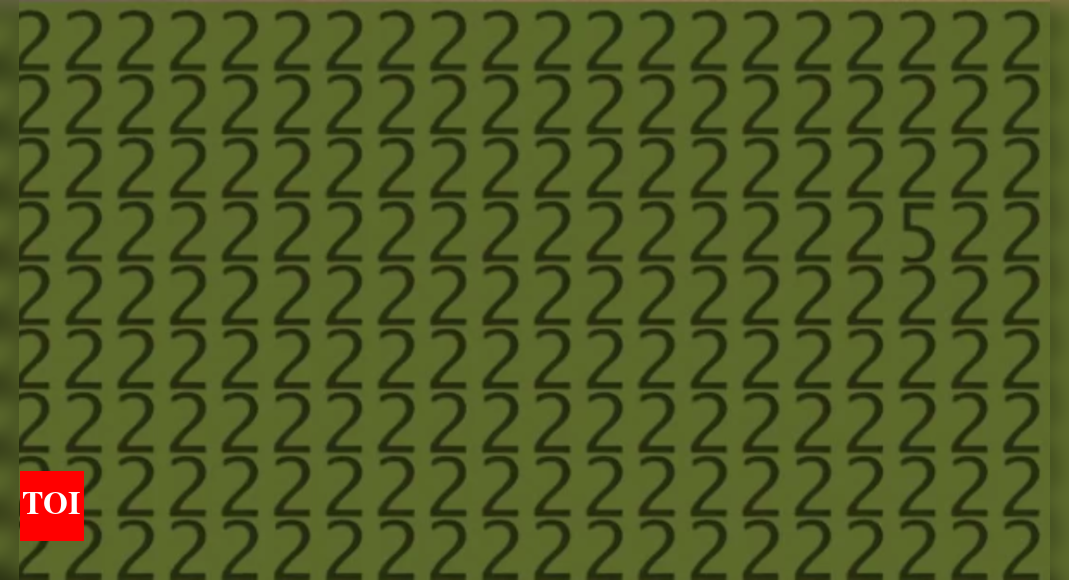 Optical Illusion: Can you spot the hidden number 5? | - Times of India
