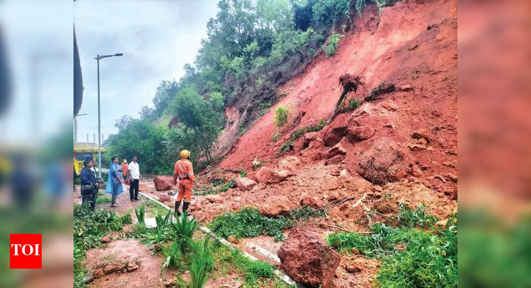 Mormugao sees 2 landslides in 12 hrs | Goa News - Times of India