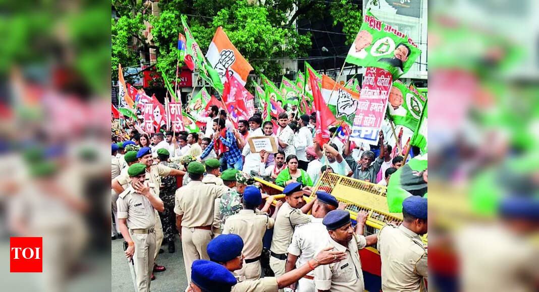 Protest: Opposition Protests 'Rise' in Crime: Pratirodh March ...