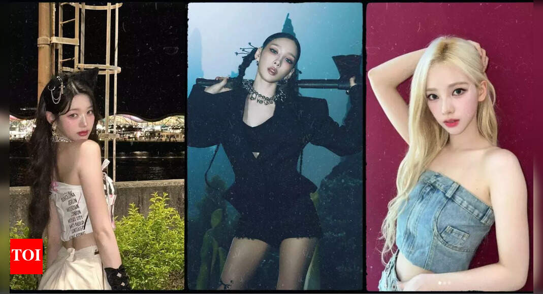 aespa's Karina, IVE's Wonyoung, and Taeyeon dominate the individual female K-Pop idol brand ...