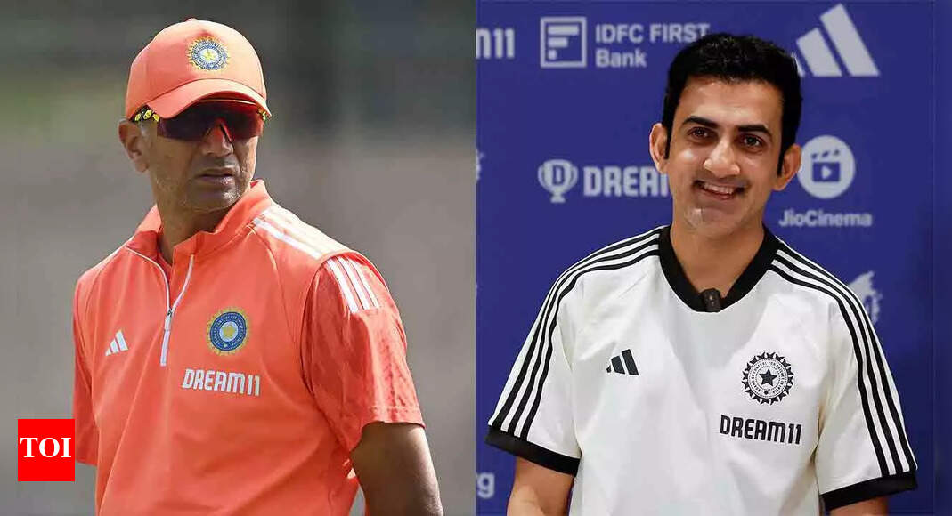 'Big shoes to fill...': Gautam Gambhir on succeeding Rahul Dravid as Team India head coach ...