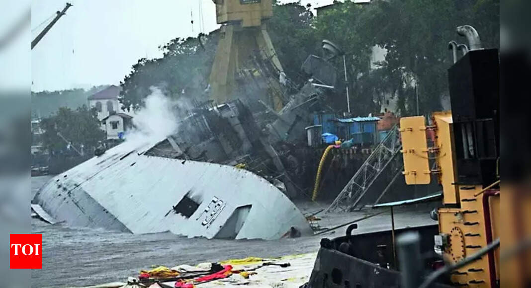 Fire and firefight damage warship, sailor missing | India News - Times ...