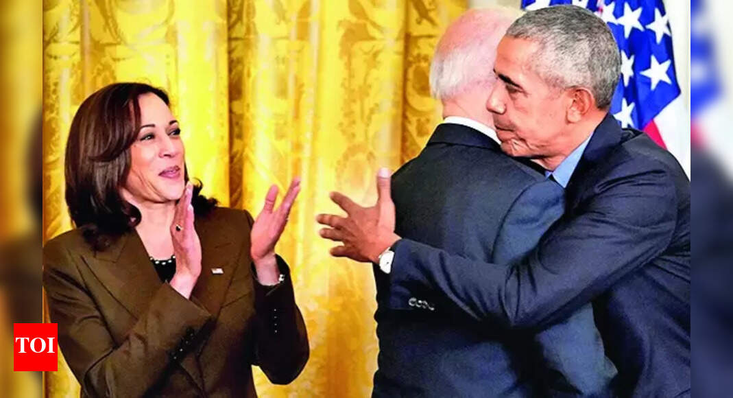 Kamala Harris vows to 'earn' president race spot - Times of India