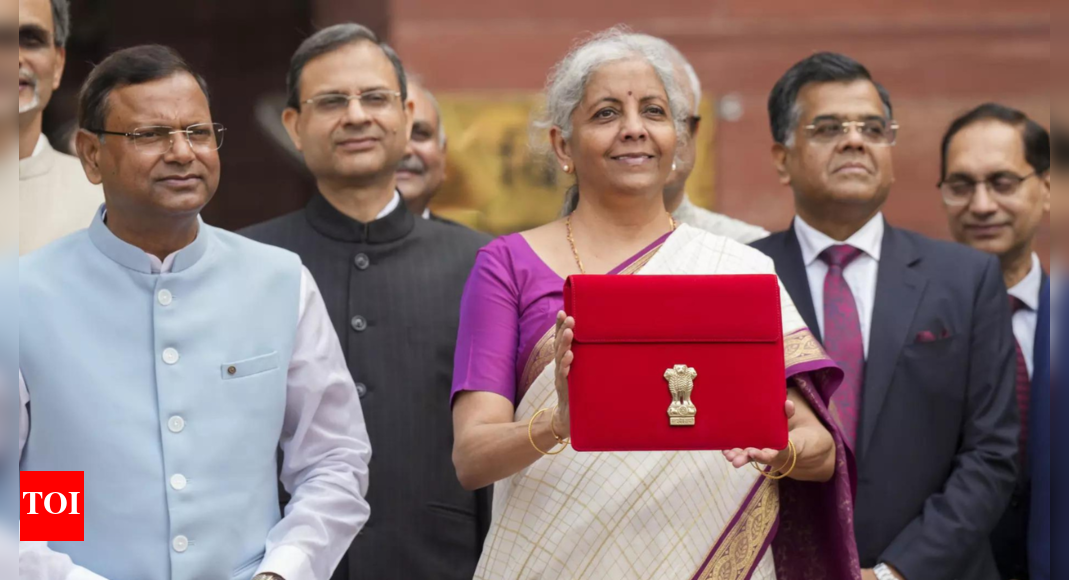 Finance Minister Nirmala Sitharaman in the Union Budget 2024 speech ...