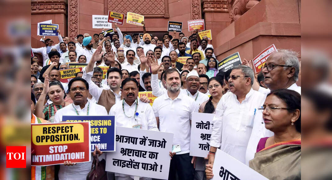 INDIA bloc MPs to protest in Parliament against 'discriminatory' Union ...
