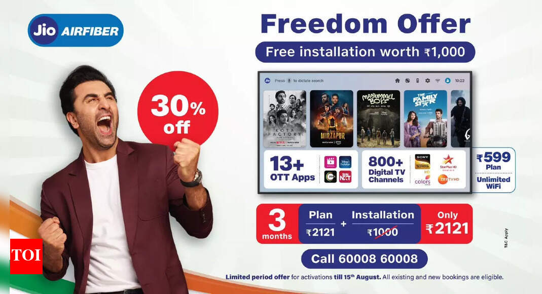 Jio Freedom Offer: Reliance Jio has 30% discount for these broadband ...
