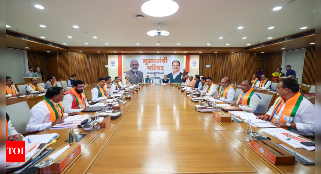 PM Modi chairs meeting with CMs, deputy CMs of BJP-governed states in ...