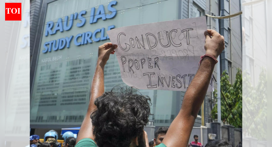In pics: Students protest over deaths of 3 UPSC aspirants in Delhi ...