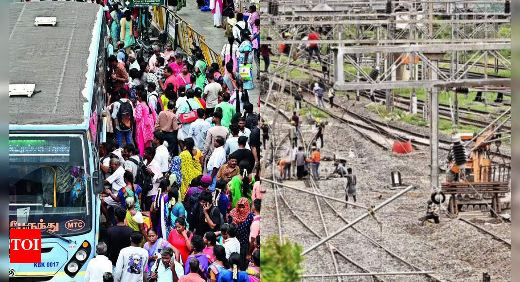 Congestion: Congestion on GST Road due to Partial Train Suspension in ...