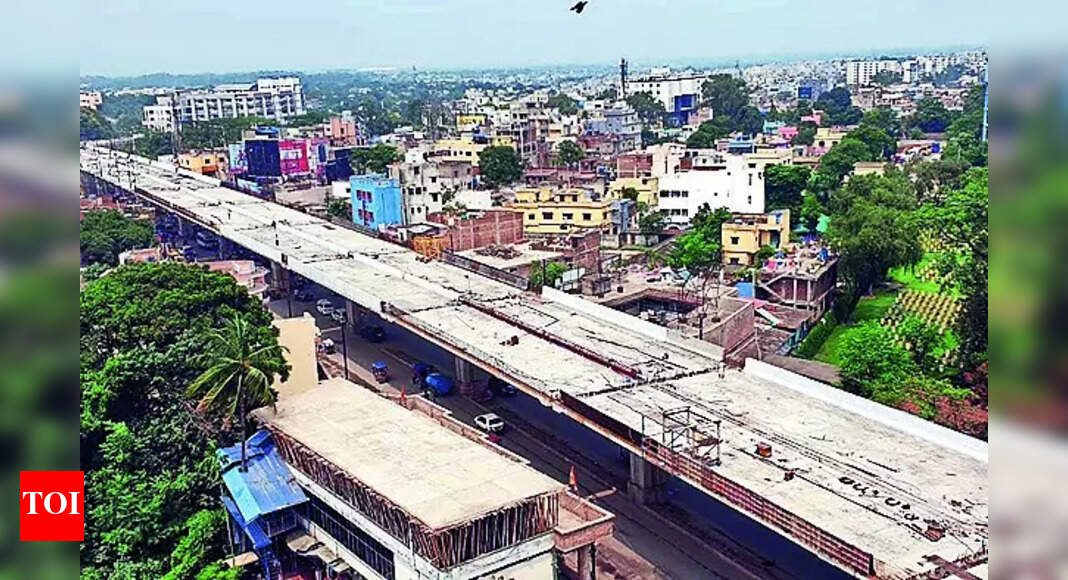 Kantatoli Flyover: Kantatoli flyover project nears completion for ...