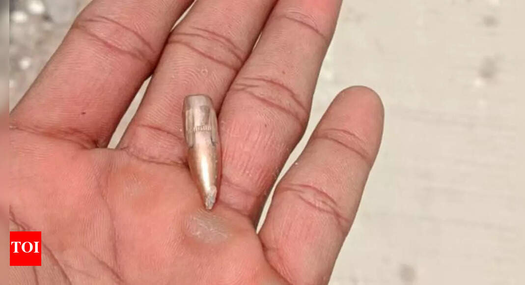 Woman hit by stray bullet in Hyderabad | Hyderabad News - Times of India