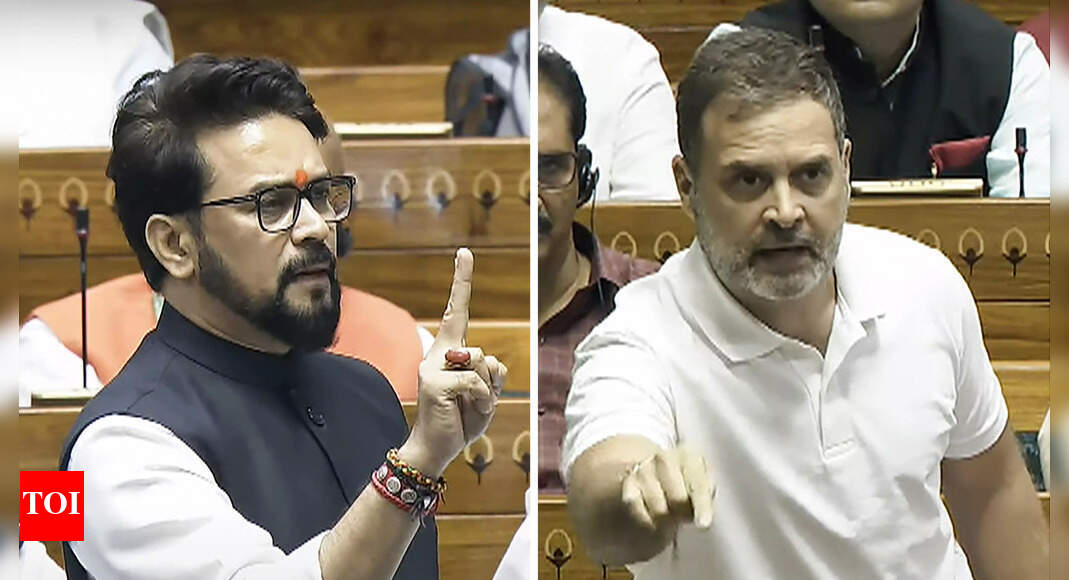 'Jiske ... ': Anurag Thakur's caste attack on Rahul triggers storm ...