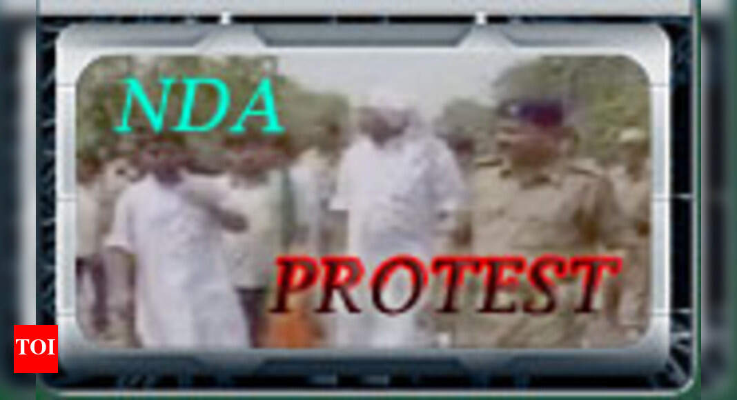 NDA protest - Times of India