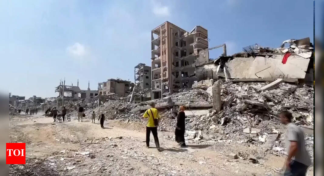 Destruction of Gaza water wells deepens Palestinian misery - Times of India