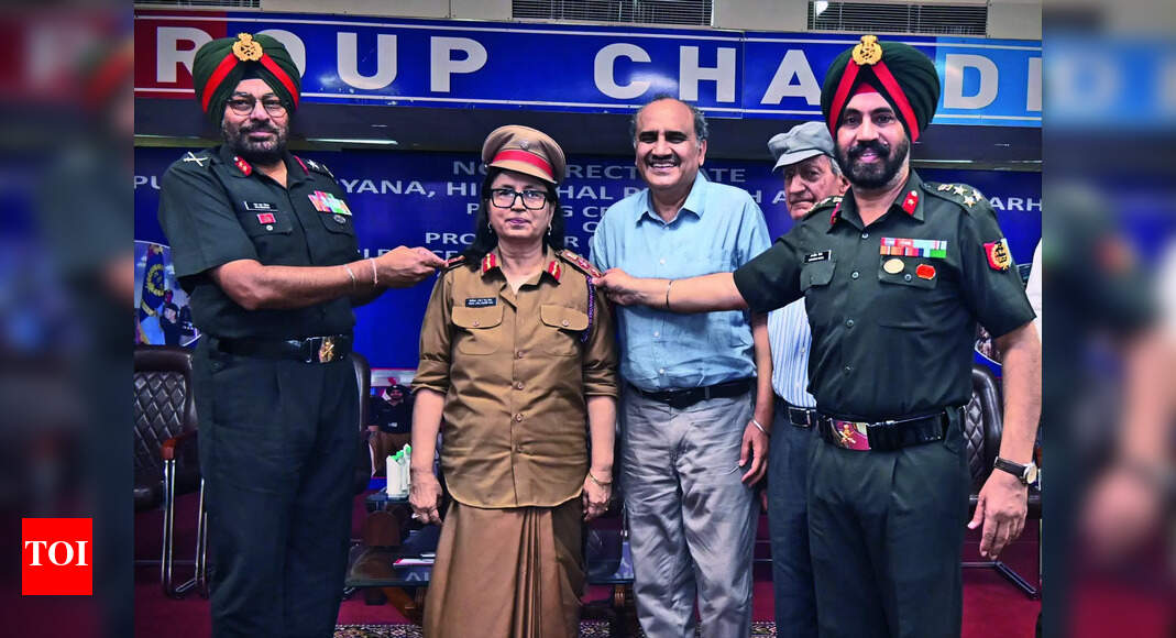 Panjab University Vice-Chancellor Honorary Colonel Rank by NCC ...