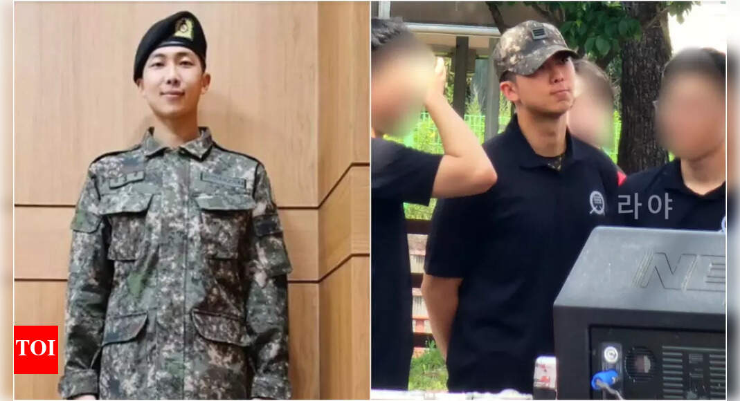 BTS' RM spotted rehearsing with Army Band at Hwacheon Tomato Festival ...