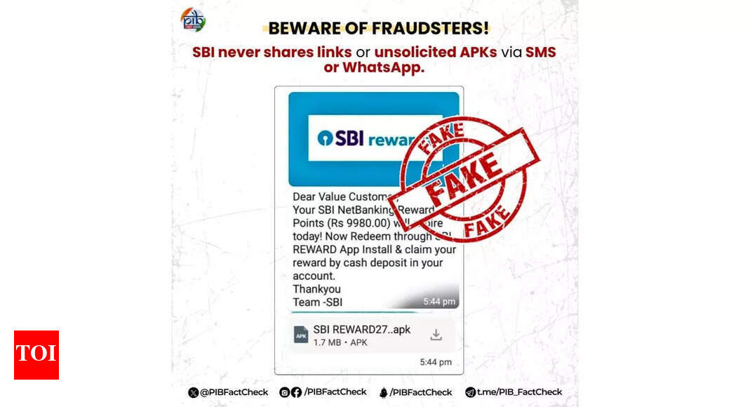 Government has a warning for SBI customers on this 'alert message' from ...