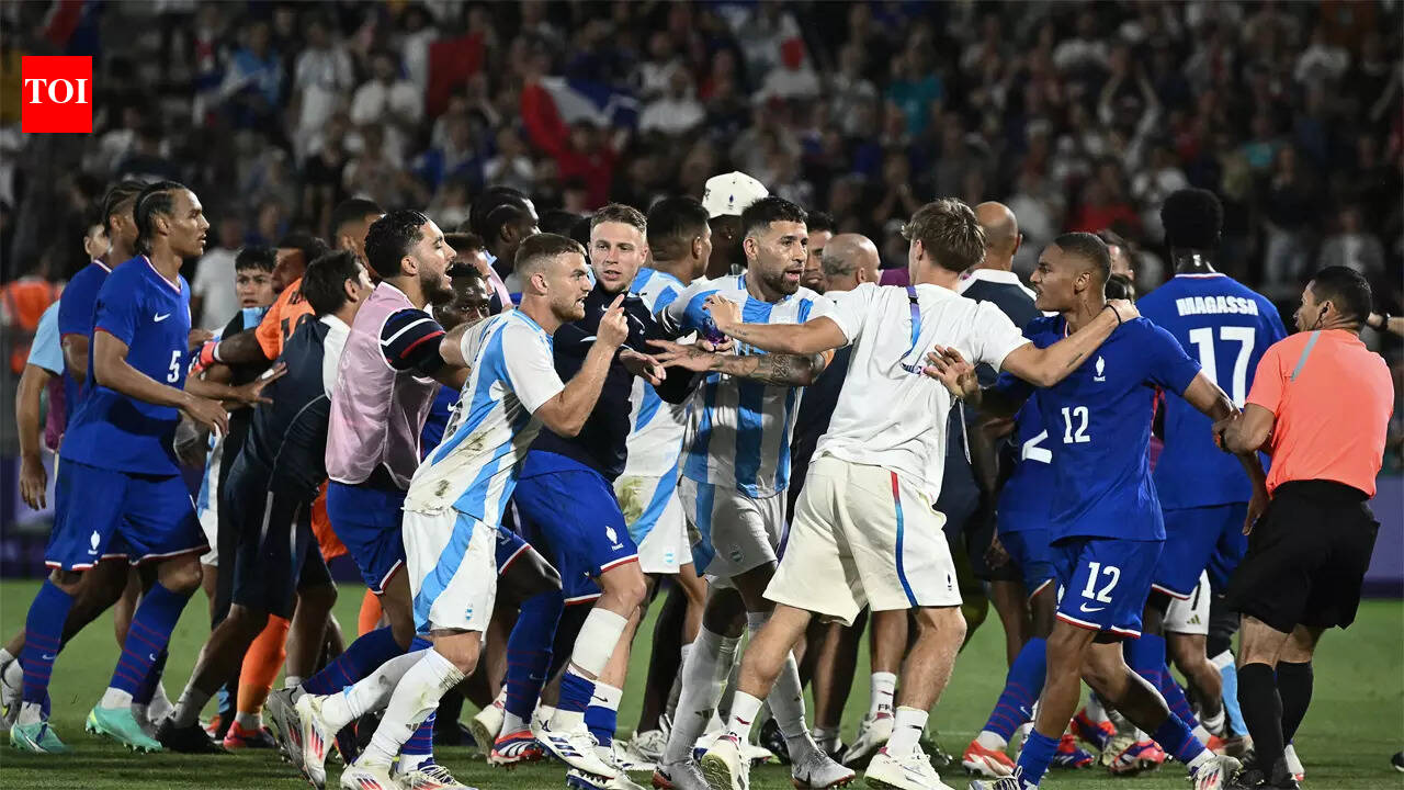Paris Olympics: France knock Argentina out in men's football, ugly on ...