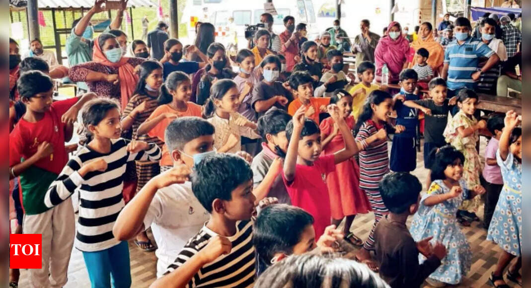 Wayanad tragedy: Kids sing and dance, inject life into gloomy Meppadi ...