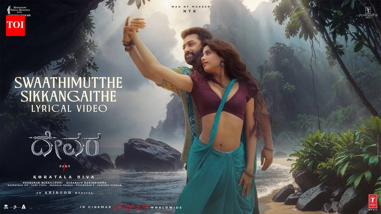 Devara: Part - 1 | Kannada Song - Swaathimutthe Sikkangaithe (Lyrical)