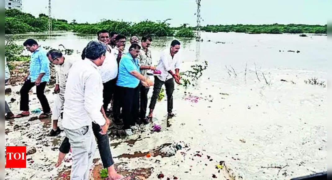 Luni River Reaches Balotra in Rajasthan | Jaipur News - Times of India