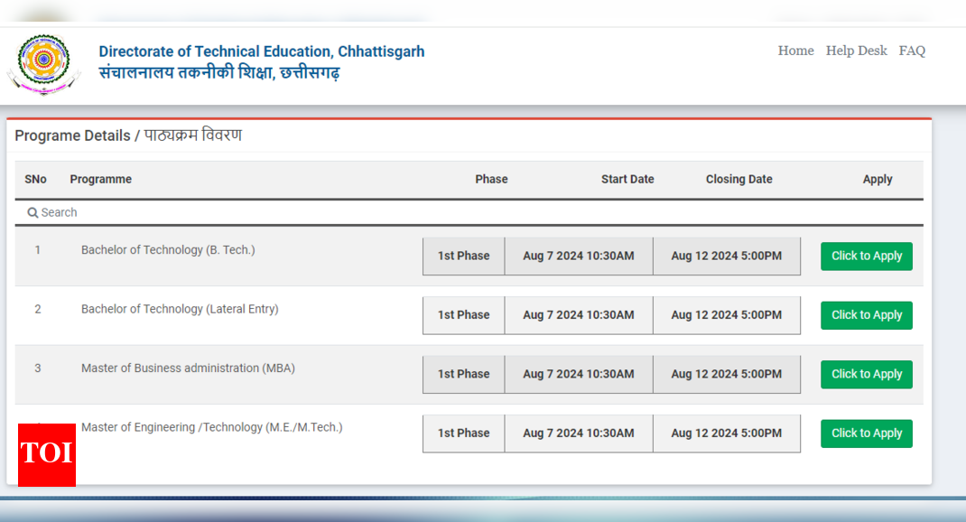 CG PET Phase 1 Counselling 2024 Registration Starts: Check direct link ...