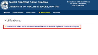 UHSR HCMS Medical Officer recruitment 2024: Registration begins for 777 ...