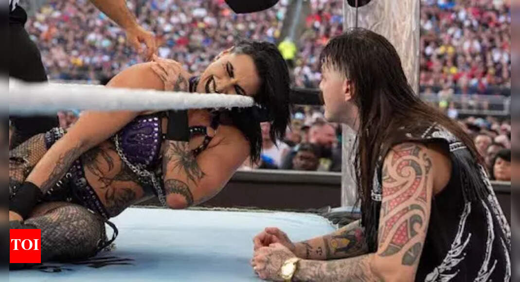 Rhea Ripley's Wardrobe Malfunction at SummerSlam 2024 | WWE News - Times of India