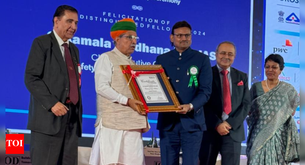 FSSAI CEO IAS G Kamalavardhan Rao honored with ‘Distinguished Fellow ...