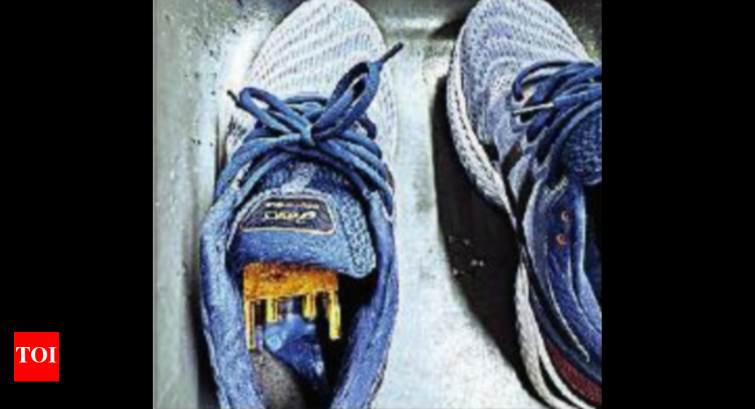 Flyer held at Hyderabad airport for smuggling 1 kg gold in shoes ...