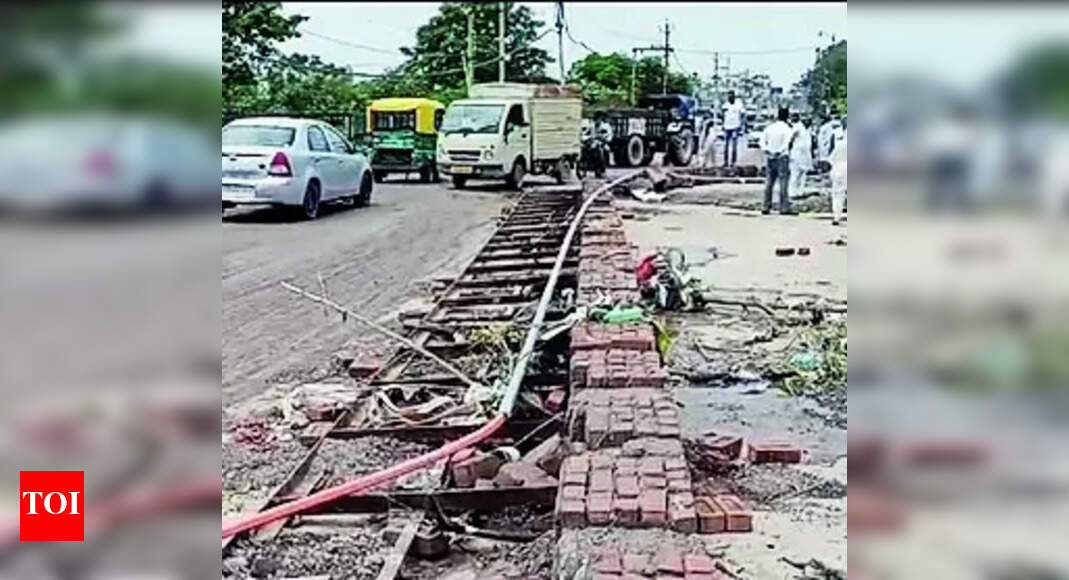 Zirakpur: Rain damage to Baltana bridge in Zirakpur prompts swift ...