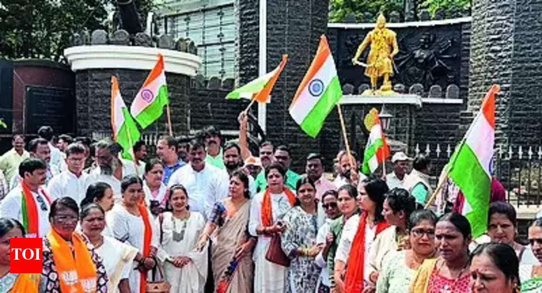 Tiranga Bike Rally: Tiranga bike rally organized by BJP in Belagavi ...