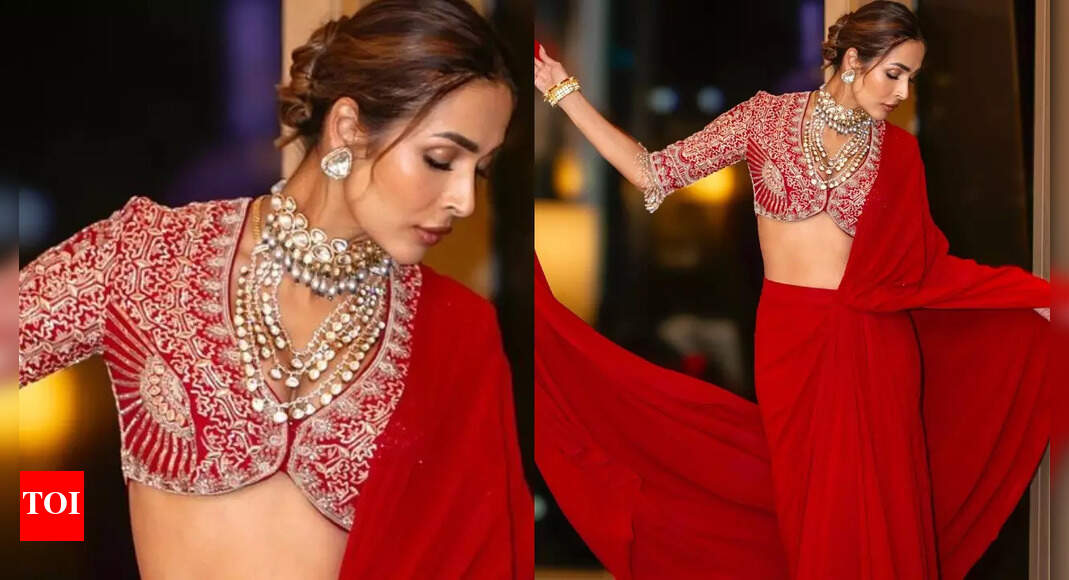 Malaika Arora's sari statement at the 2024 Indian Film Festival of ...