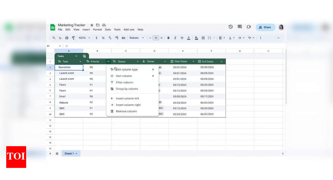 Google Sheets gets table conversion feature: Here’s what it means for ...