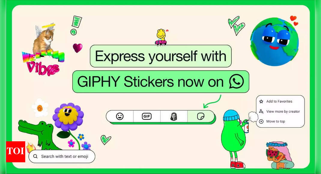 Meta-owned WhatsApp gets new sticker tools: All details - Times of India