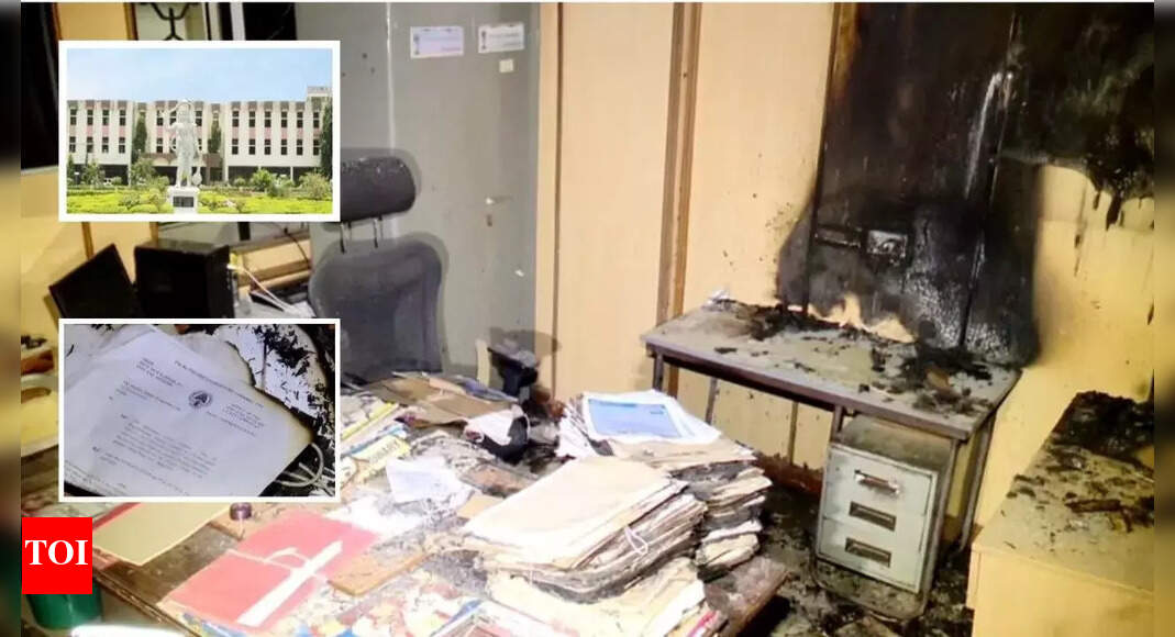 Files gutted down in a minor fire mishap at TTD administrative building ...