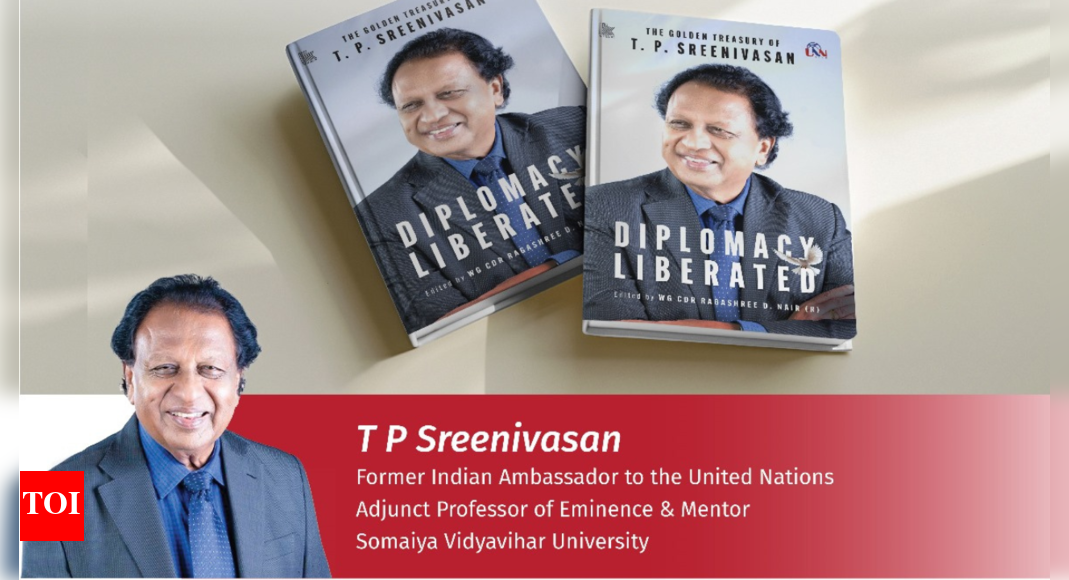 Former ambassador to UN T P Sreenivasan launches new book 'Diplomacy ...