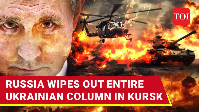 Russian Army Destroys Entire Ukrainian Column In Kursk | Watch