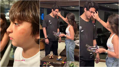 Aryan Khan and AbRam's UNSEEN photos from Rakhi celebration go VIRAL | Hindi Movie News - Times ...