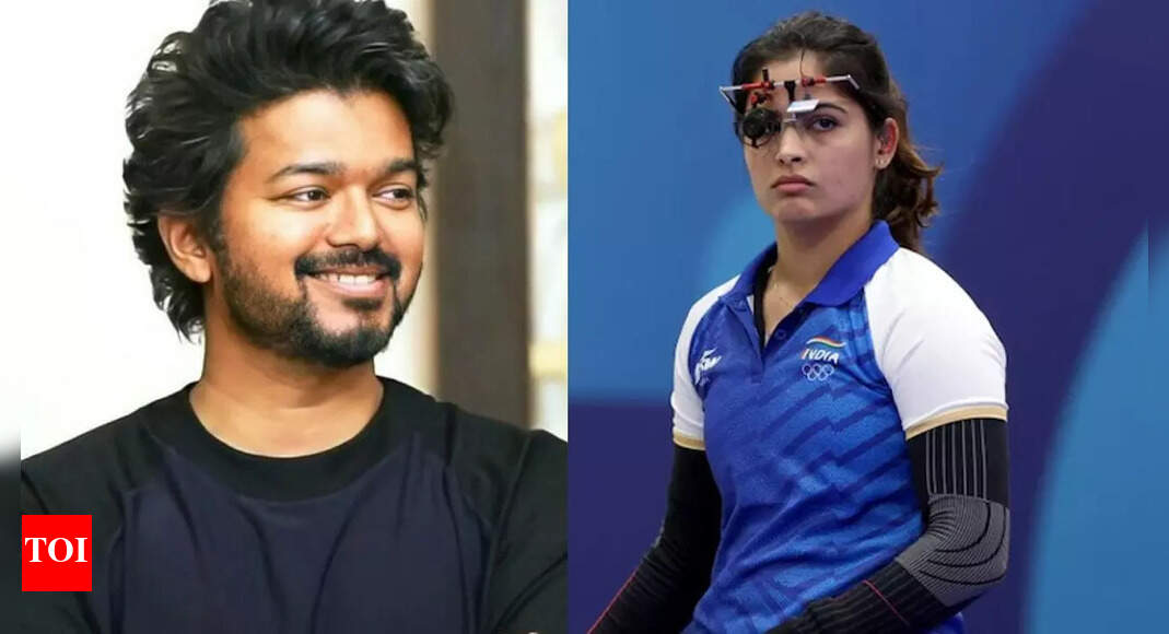 Olympic medal winner Manu Bhaker calls Thalapathy Vijay her darling ...