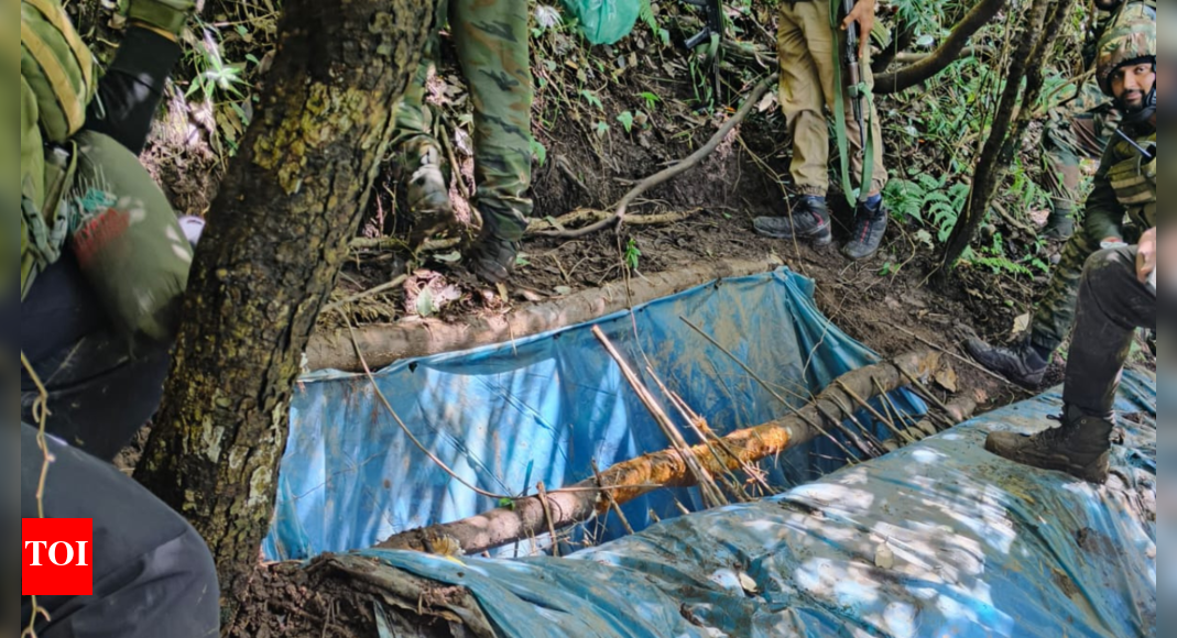 Underground terrorist hideout busted in J&K’s Rajouri, ammunition seized | India News - Times of ...