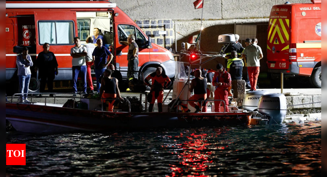 Hope fading as search for Sicily yacht missing enters third day - Times ...