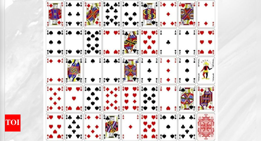 Optical Illusion: Can you spot the wrong card symbols? Test your ...