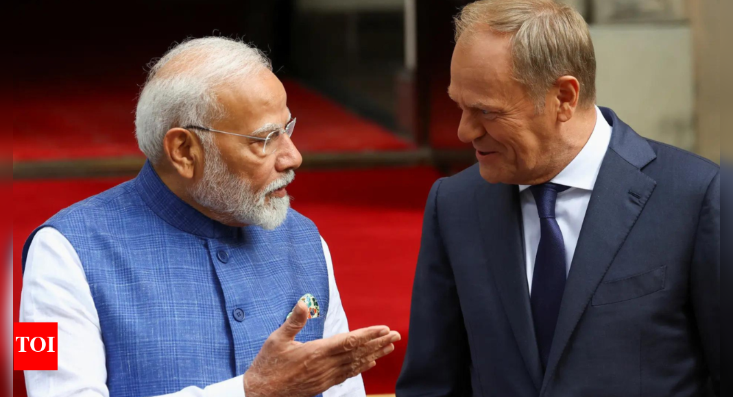 PM Modi holds bilateral talks with Polish counterpart Donald Tusk | India News - The Times of India