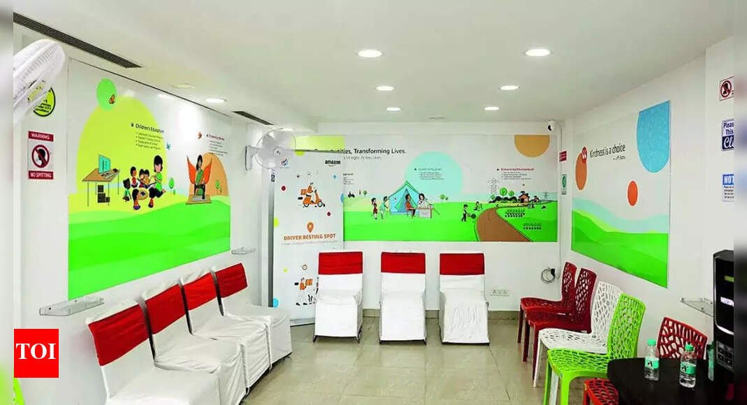 Gurgaon: Amazon sets up rest point in Sector 47 for delivery execs ...