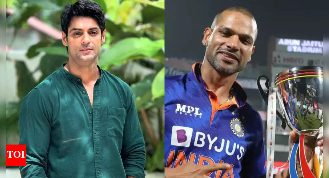 Karan Wahi pays a tribute to legendary cricketer Shikhar Dhawan as he ...
