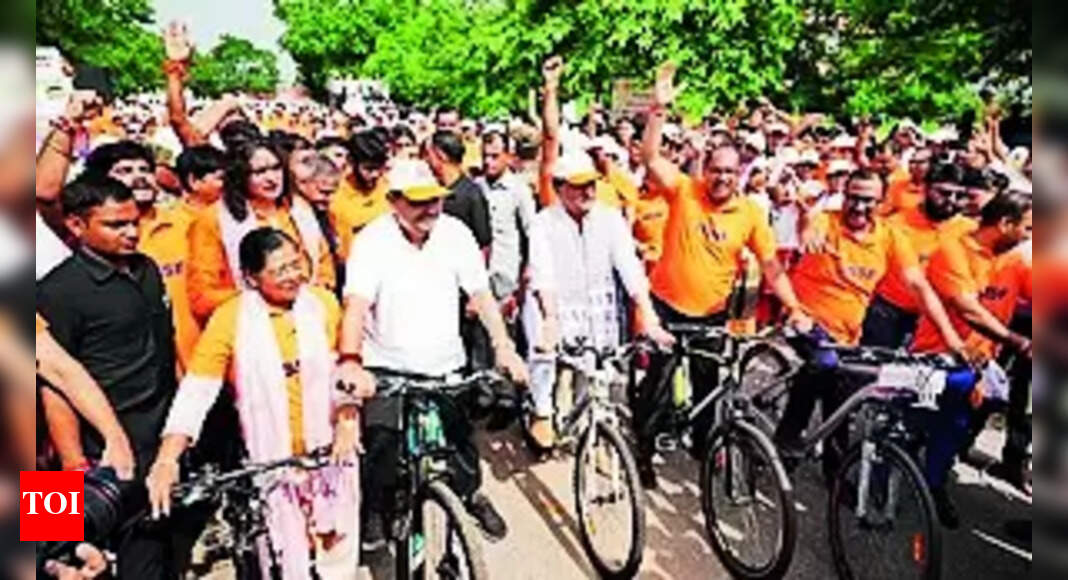 Cyclothon: 10k participants join cyclothon to promote environmental ...