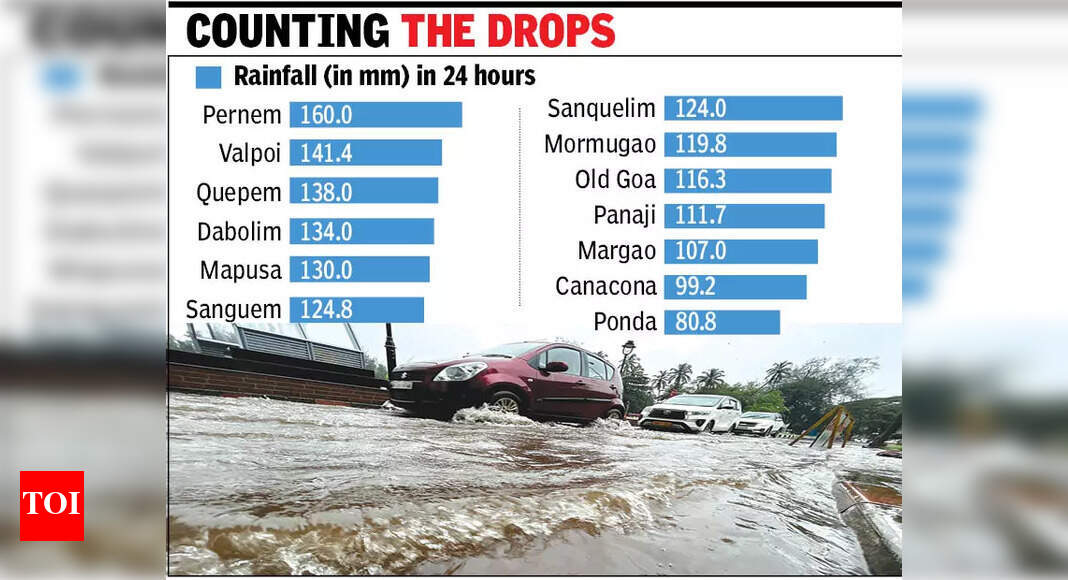 11 stations in state record over 100mm rain, give Goa month’s 2nd ...