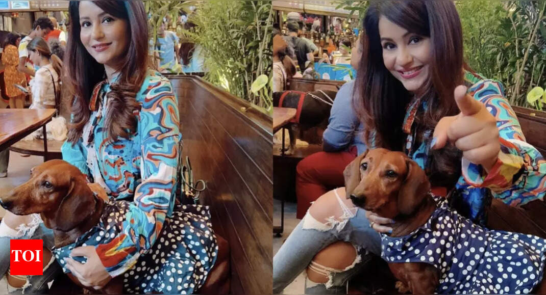 Charul Malik celebrates International Dogs’ Day with her pet Della ...