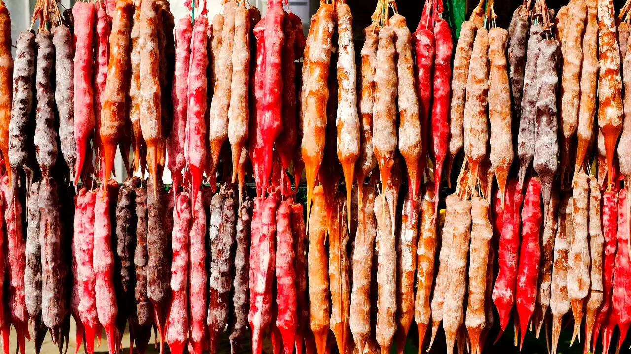 Churchkhela 🍇"Churchkhela" Is A Traditional Candy Made From Grapes
